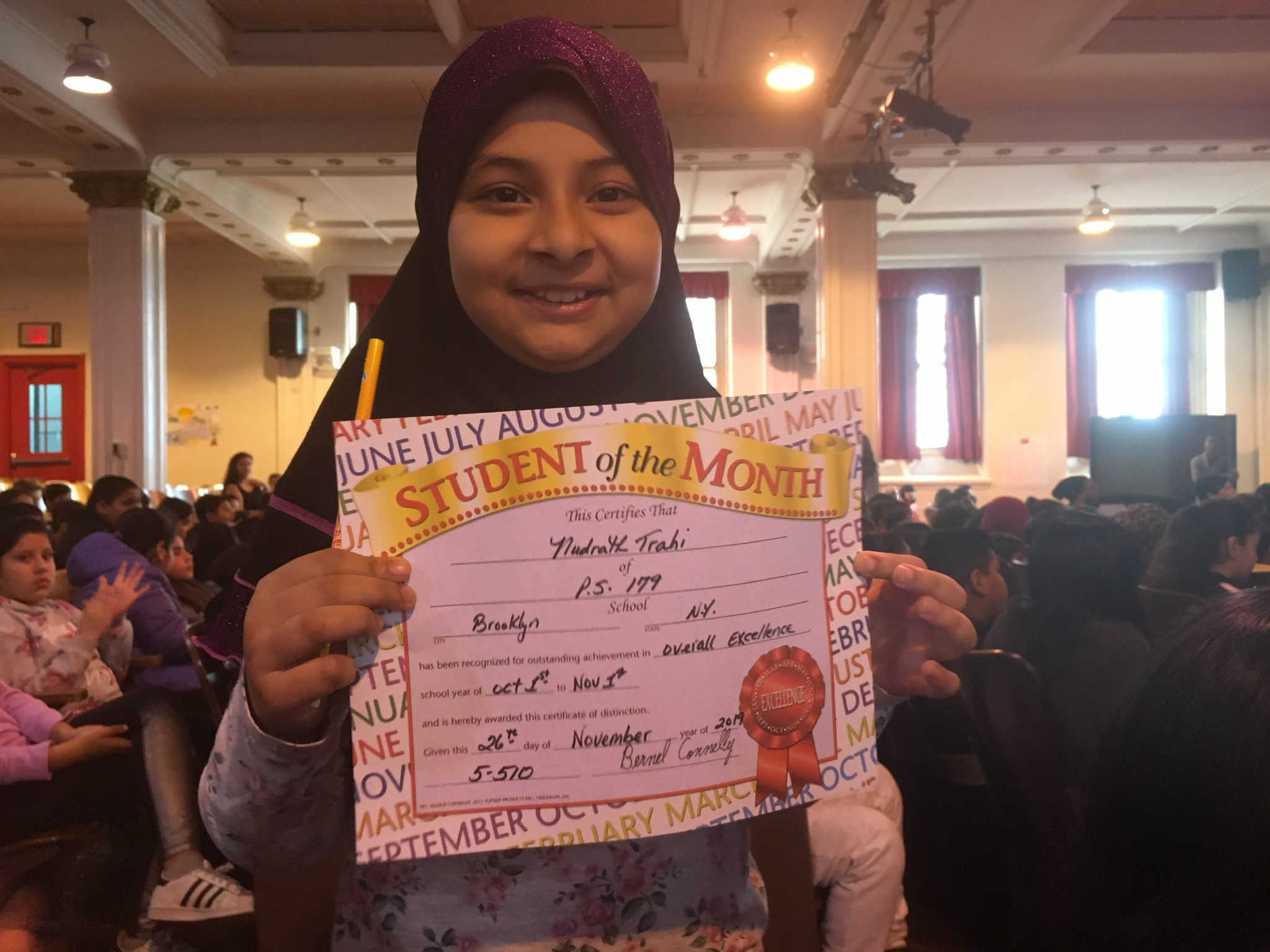 My Fifth Grade “Student Of The Month’’ - nstrahi